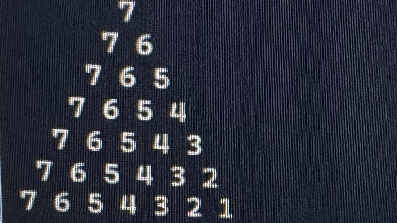 Java Programme To Print This Pattern 