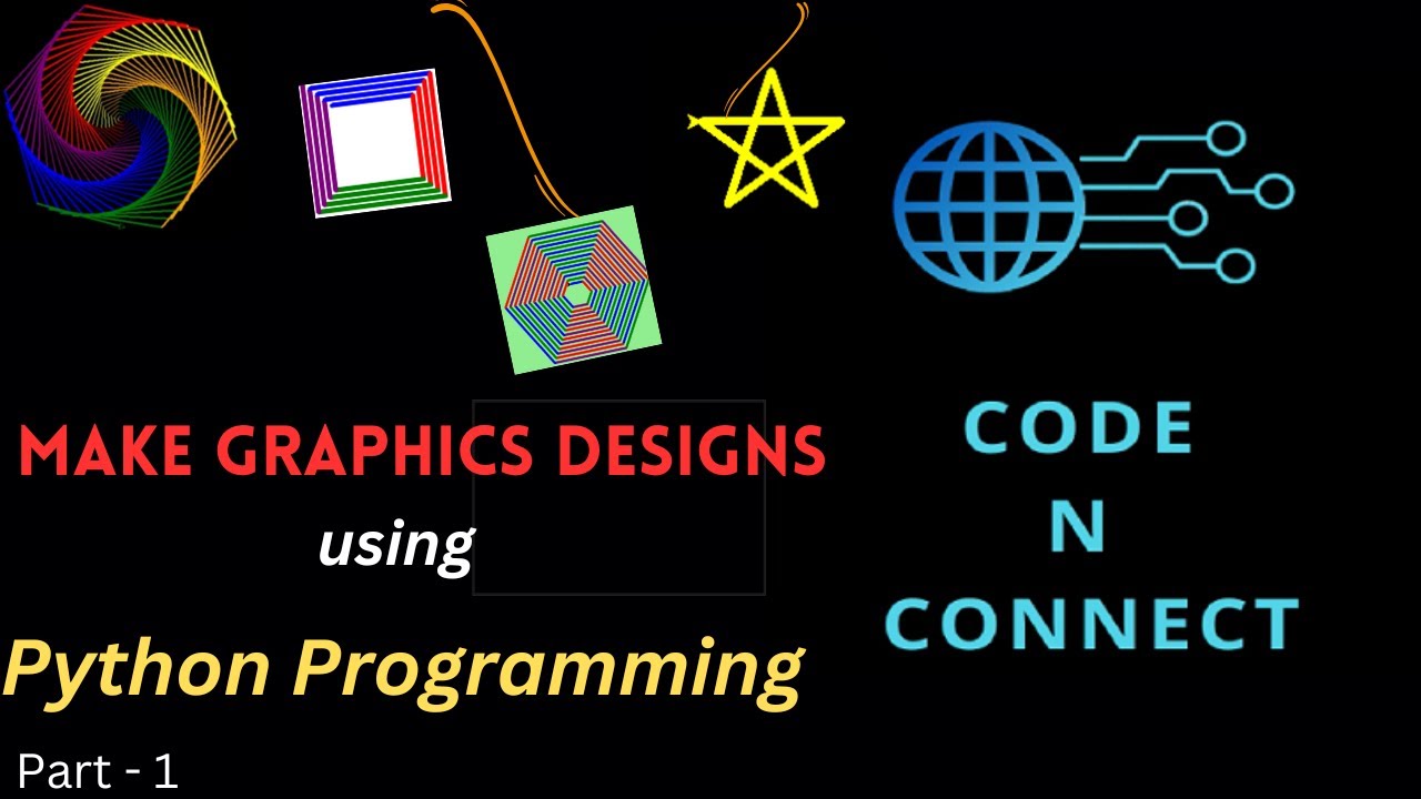How to create designs (a square) using python code