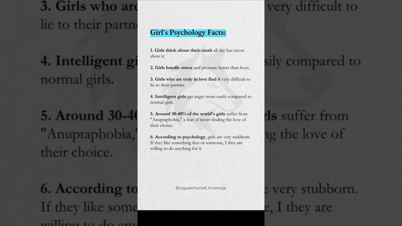 Girl's Psychology Explained | Surprising Facts You Must Know!