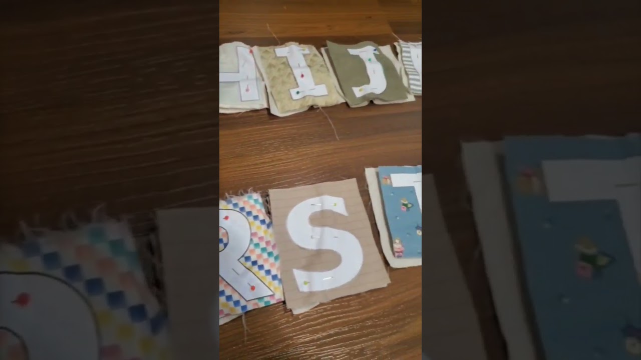 Diy fabric alphabet! #diy #sewing #creative #thrift #thrifted #baby #toy