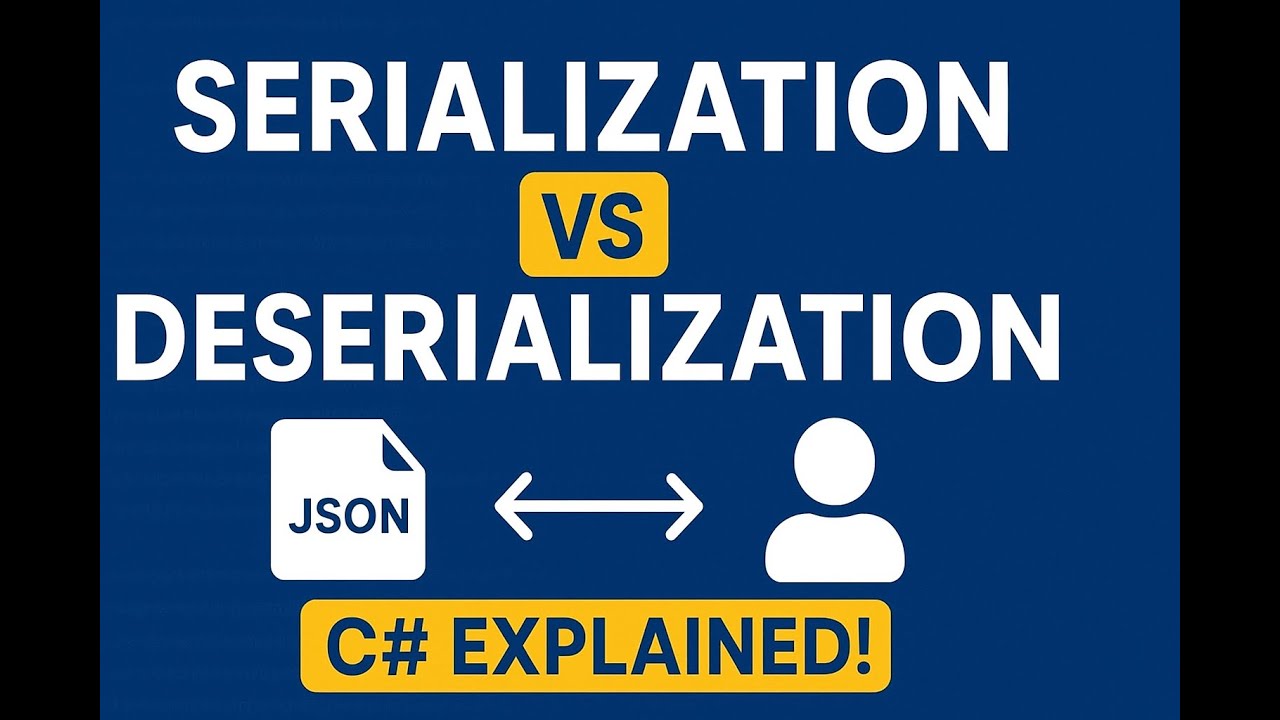 Serialization vs Deserialization in C#  JSON Explained with Example