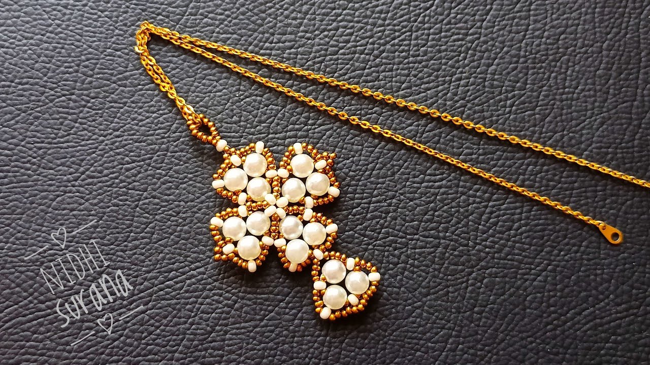 ⚜️Pearl Cross/Beaded Jewelry Tutorial diy