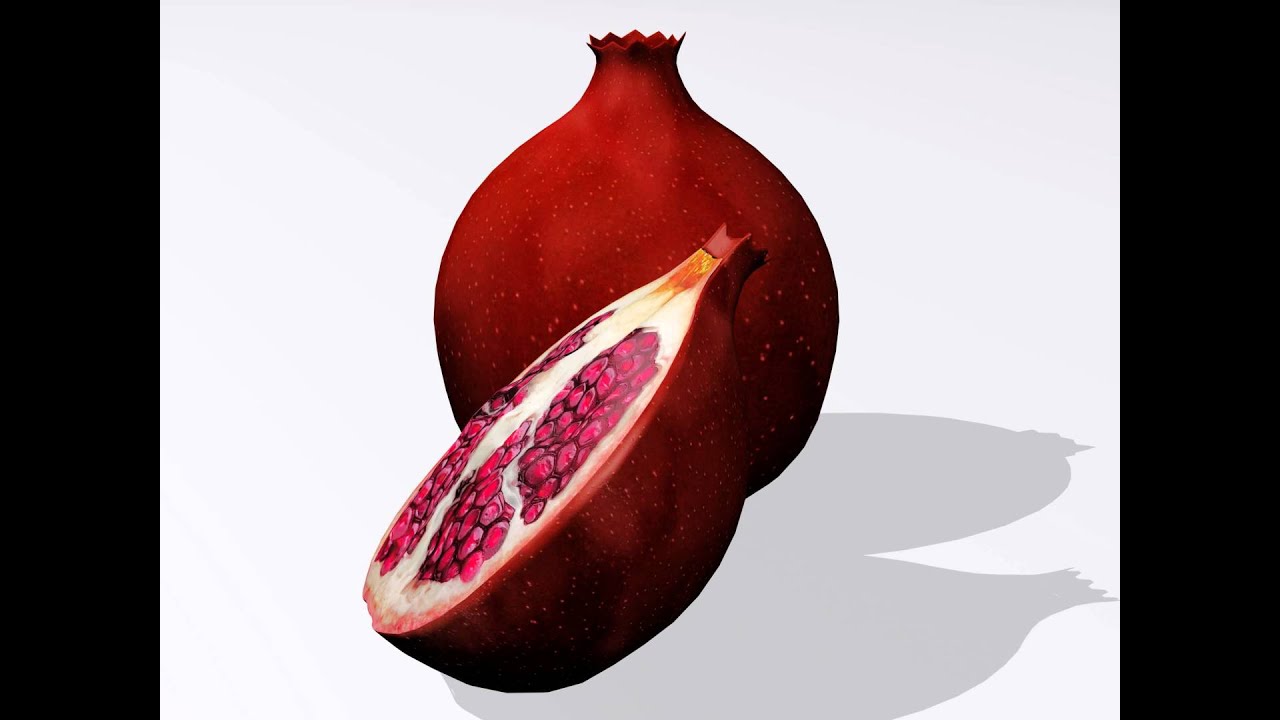 Pomegranate 3D model from CGTrader.com