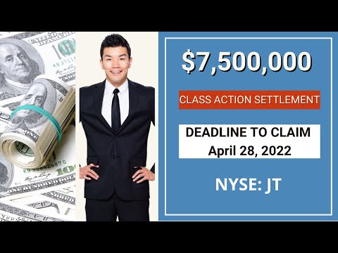 💲7,500,000.00 Class Action Settlement | Deadline JT Stock News Today Money Stocks $JT Stock Market