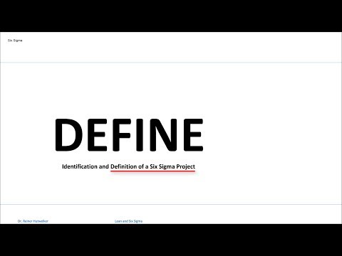 14 DEFINE Project Definition