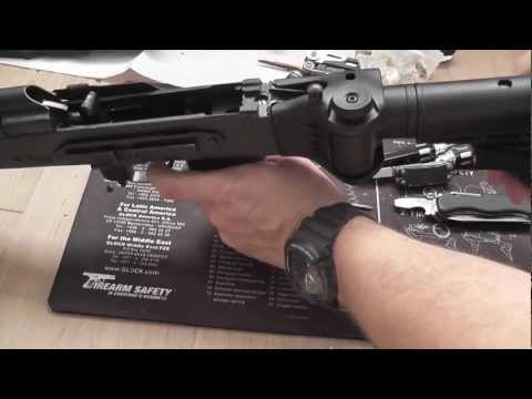 How to install a collapsible folding buttstock on an AK47
