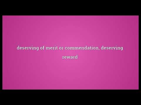 Meritorious Meaning
