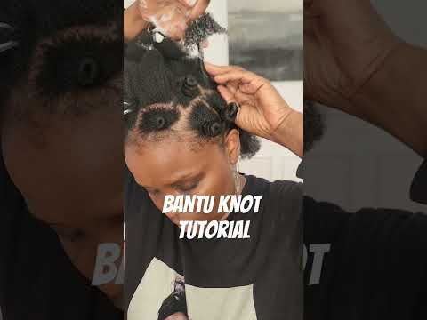 How to Do Bantu Knots | Blow Dried 4C Hair | African Hairstyle | 2024 Sisi Nike