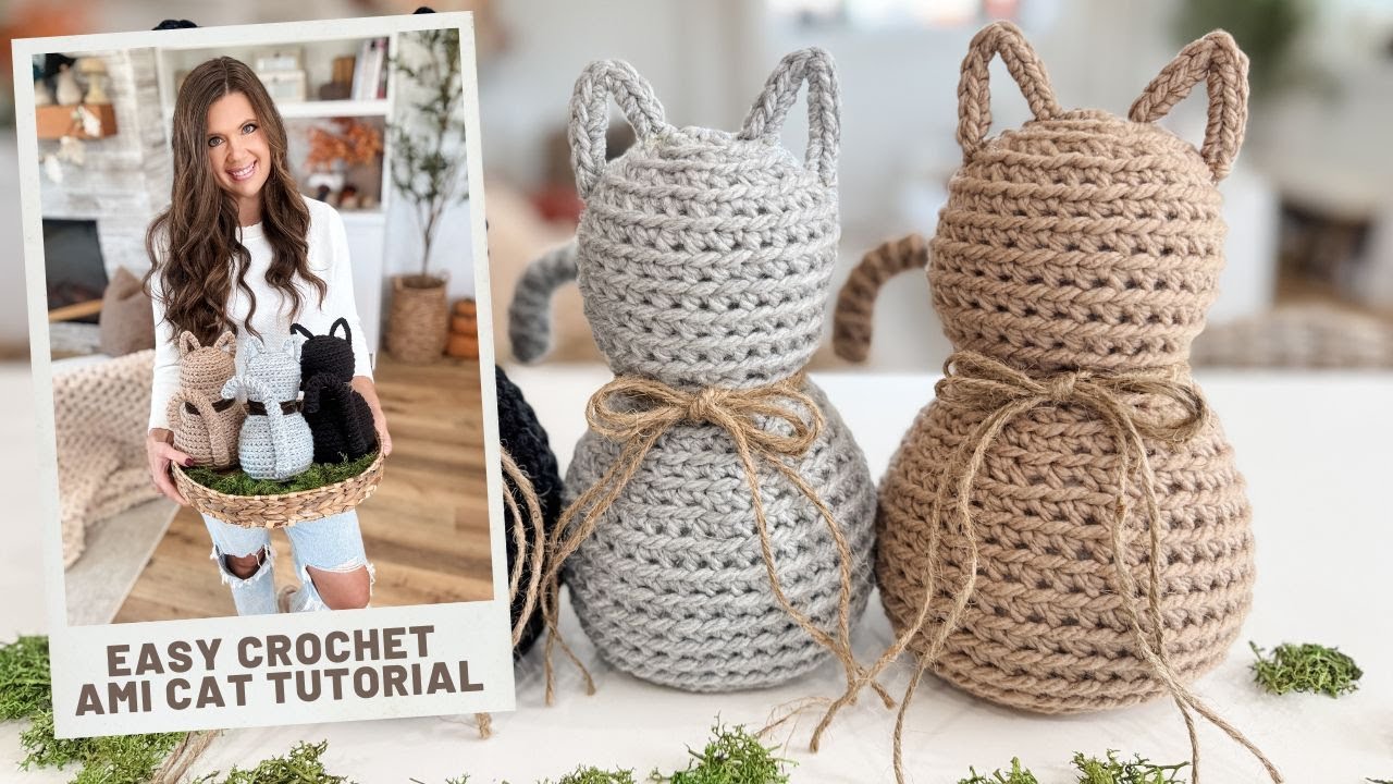 Rustic Farmhouse Amigurumi Cat Pattern