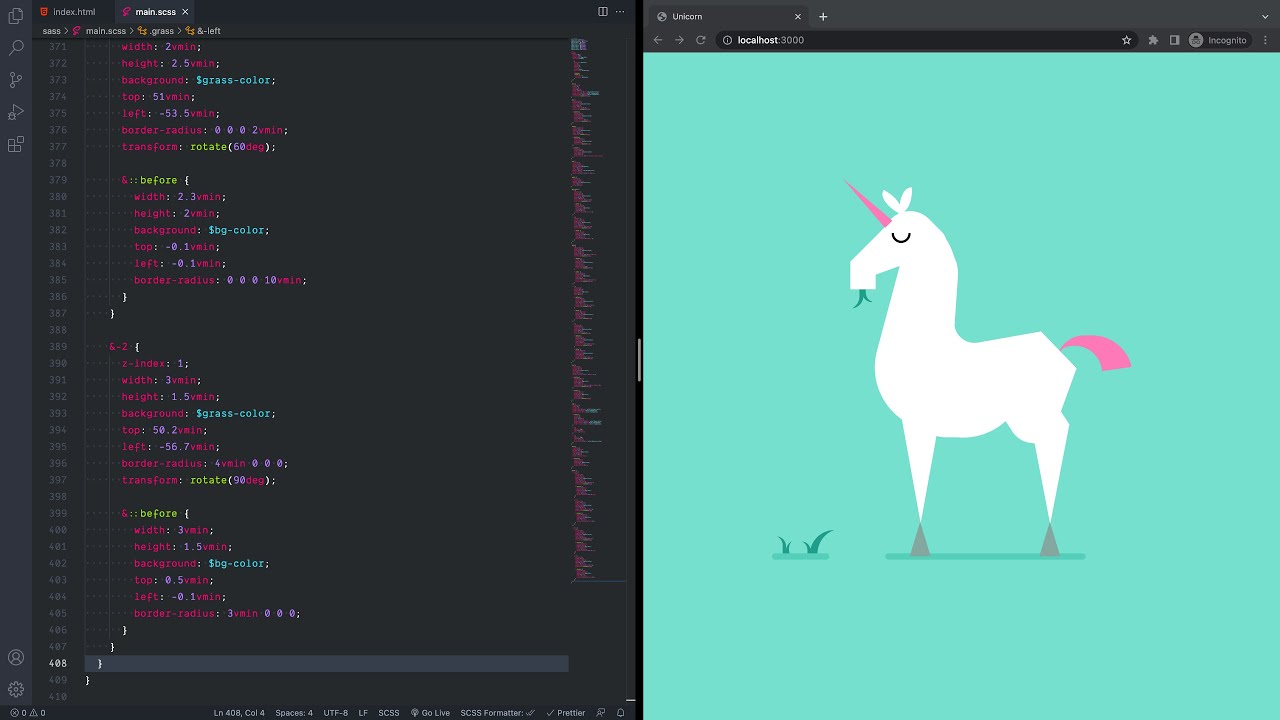 Pure CSS Unicorn