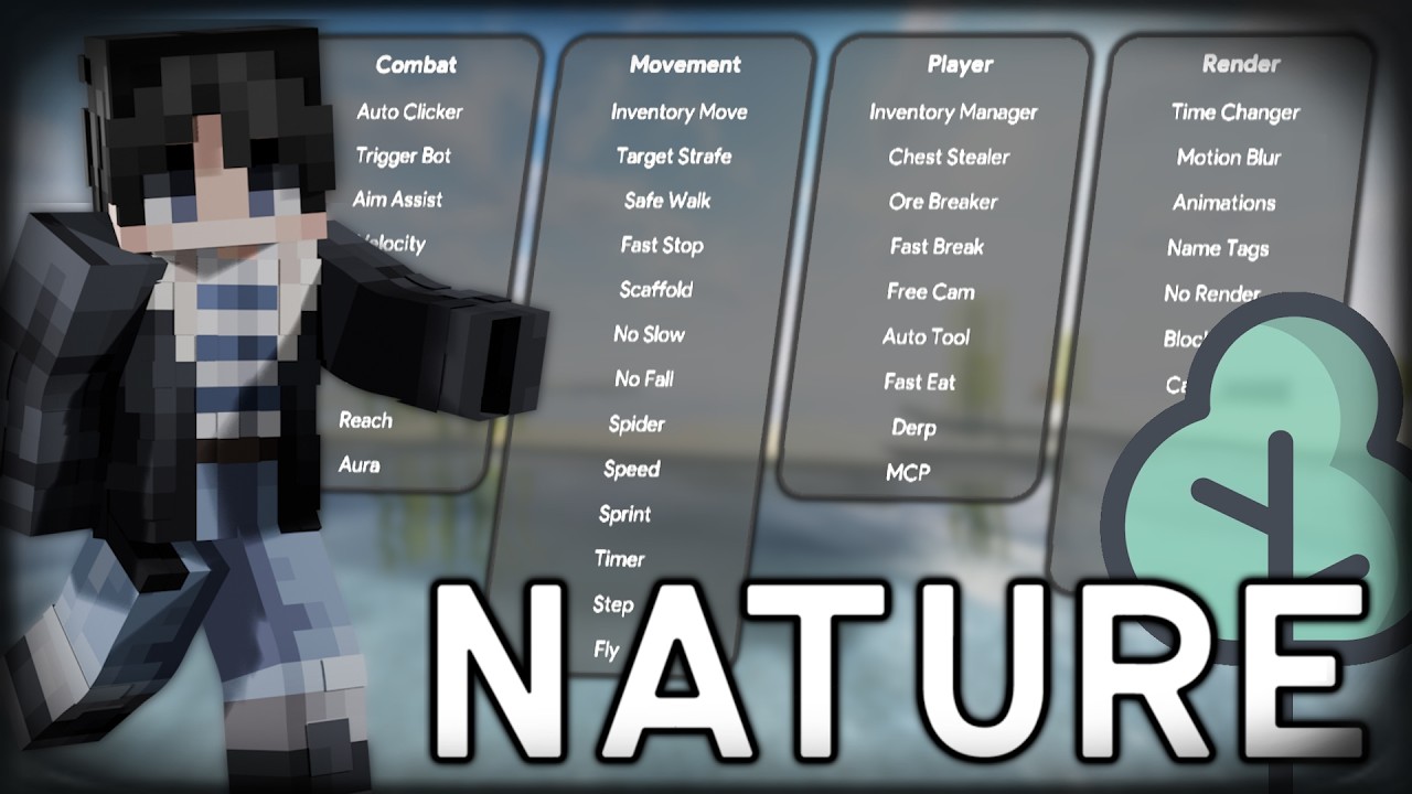 UPDATED Hack Client | Nature For Minecraft Bedrock 26.3 🌳