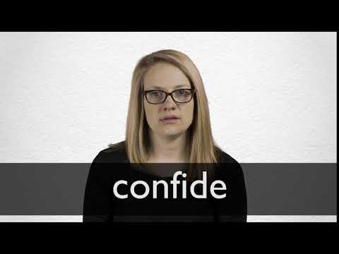 CONFIDE definition and meaning | Collins English Dictionary