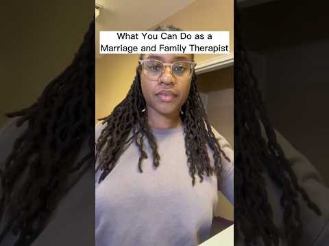 What I do as a Marriage and Family Therapist #mft #shorts