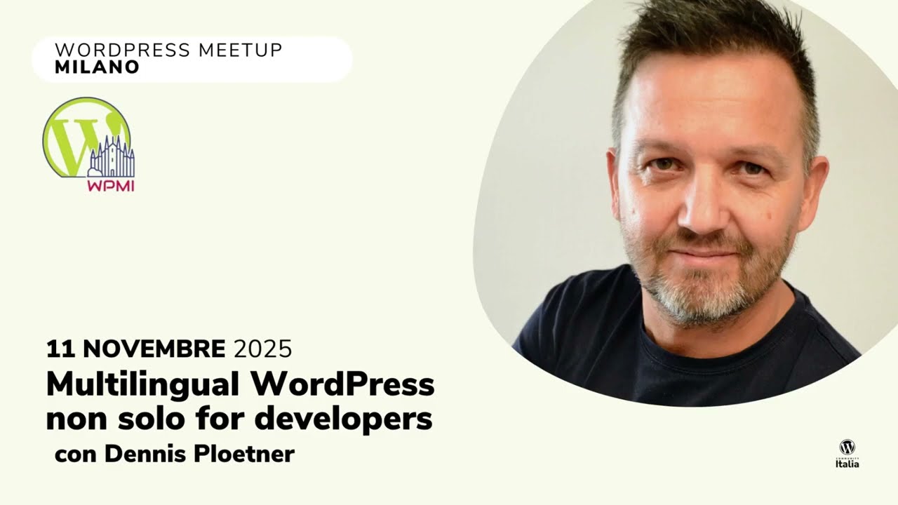 Multilingual WordPress non solo per developers