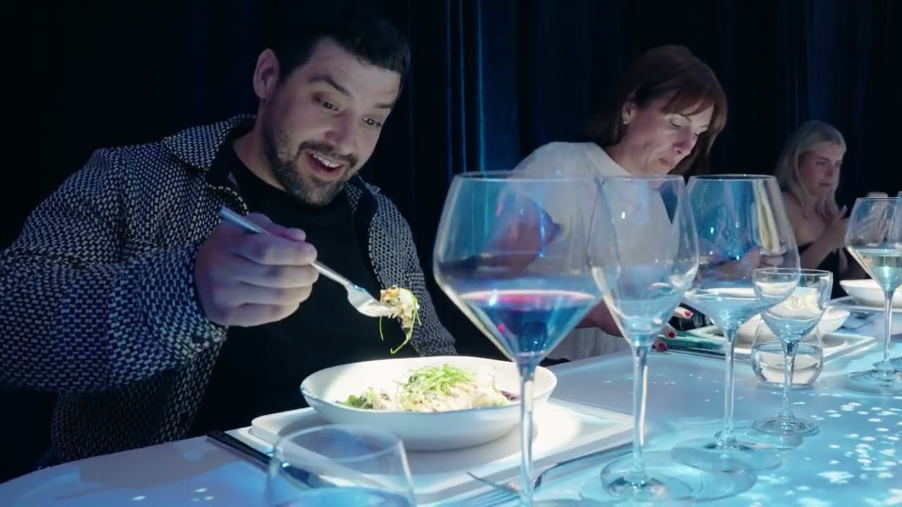 The Radiant Table Immersive Projection Dinner Experience