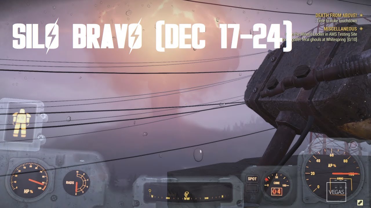 (Dec 18-24) Silo Bravo w/ Code - Initiating 'Death from Above!' - Fallout 76