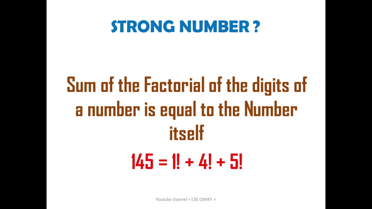 Python || Strong Number || Code Demonstration