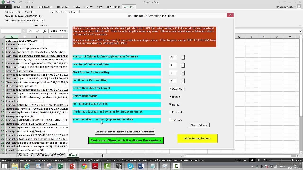 PDF to Excel Basic 1