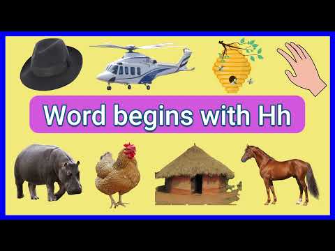 Word begins with Hh -Words that start with Hh letter with picture and phonics