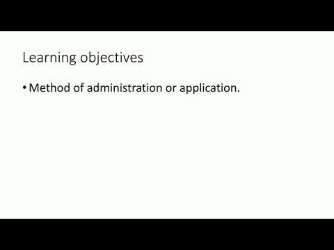 Abbreviation on method of application