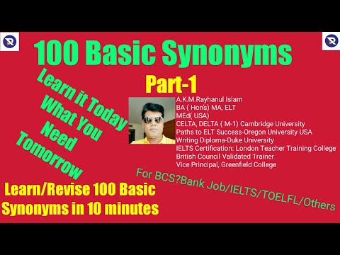 100 Basic Synonyms