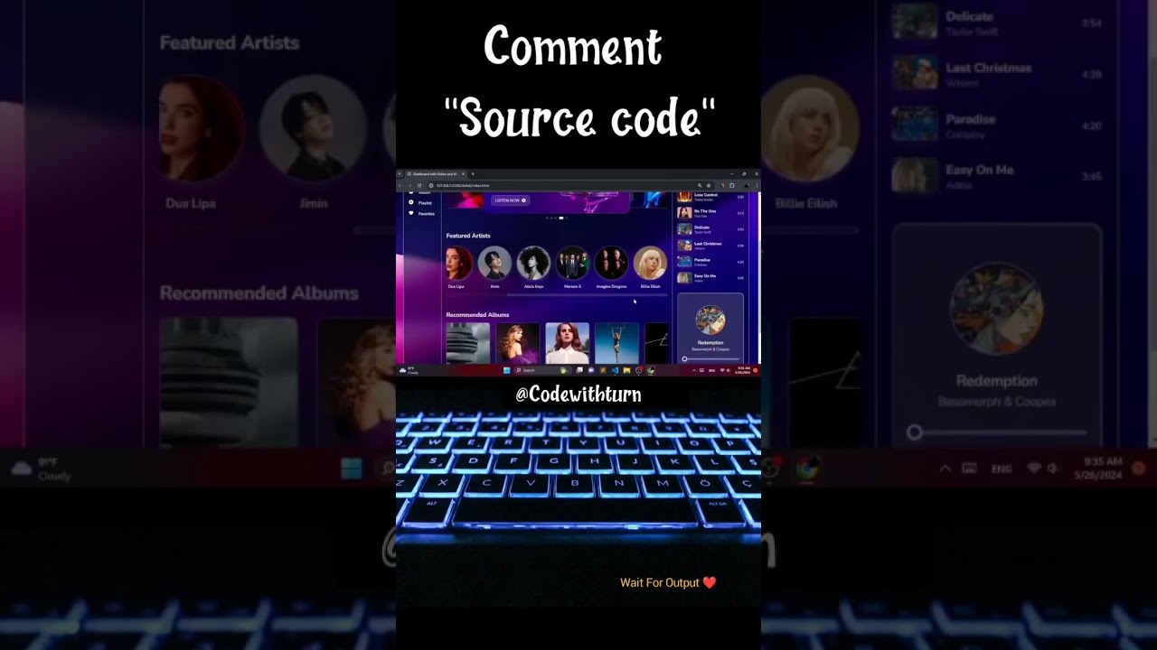 How to make music website help of html css javascript free coding learn bigginar to advanced coders