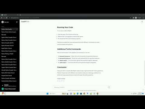 python online compiler turtle