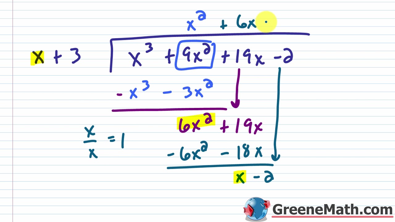 Dividing Polynomials Practice Test Full Solutions