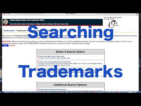 How to Trademark a Name - Lesson 3/5 - Search a Trademark