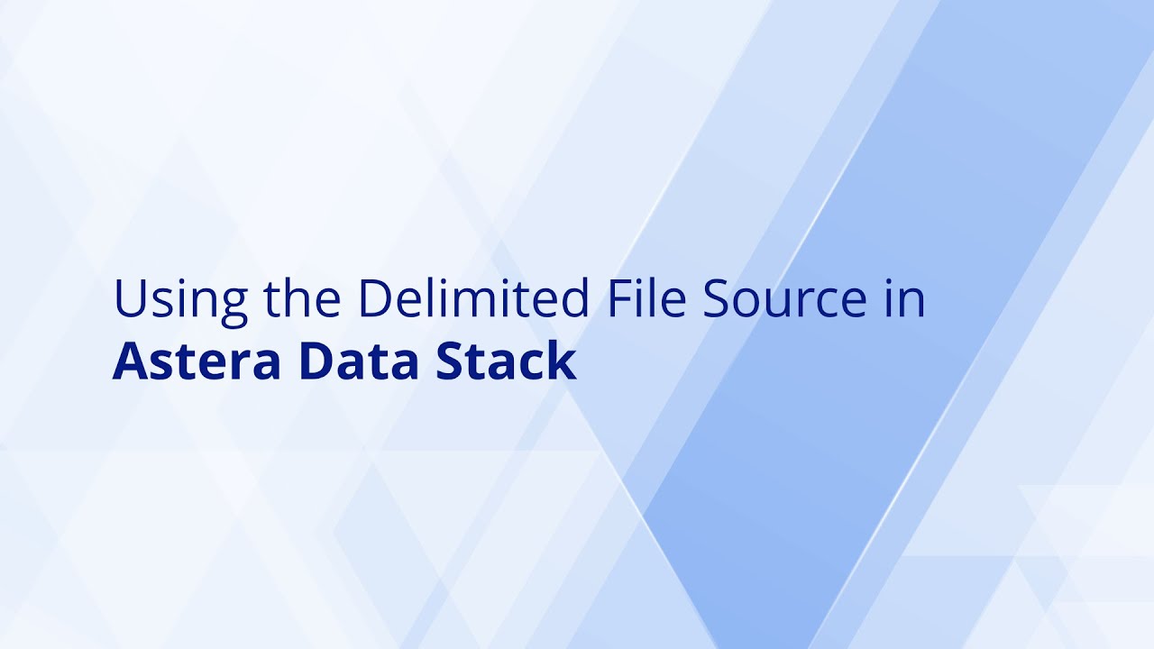 Delimited File Source in Astera Data Stack