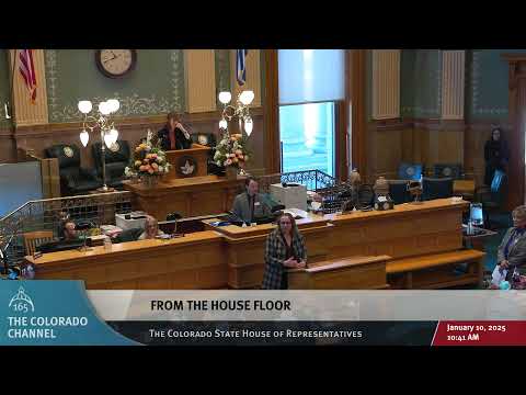 Colorado State Legislature | Colorado House 2025 Legislative Day 003