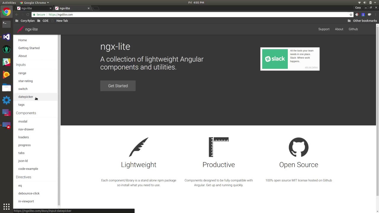 ngx-lite Angular Component Library Bug Fix