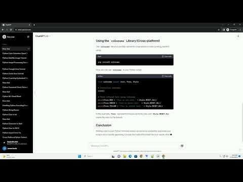 python color print output