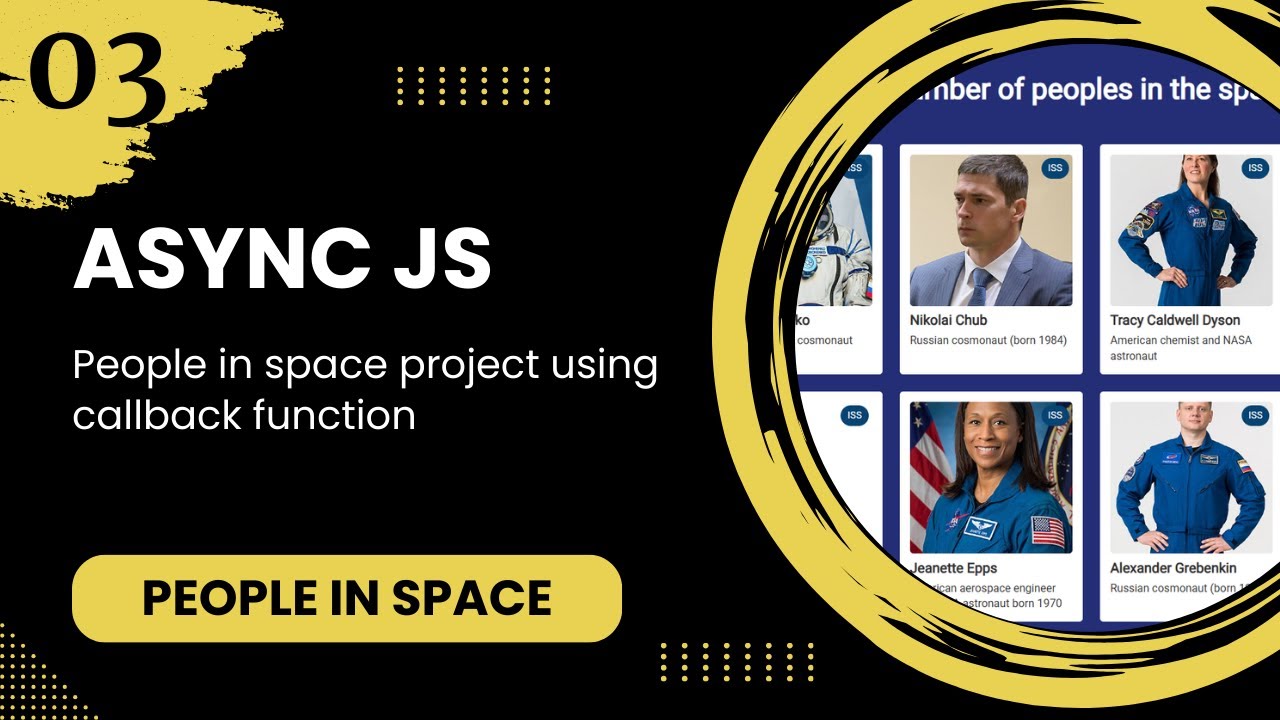 JavaScript #3 - People in space project using callback function