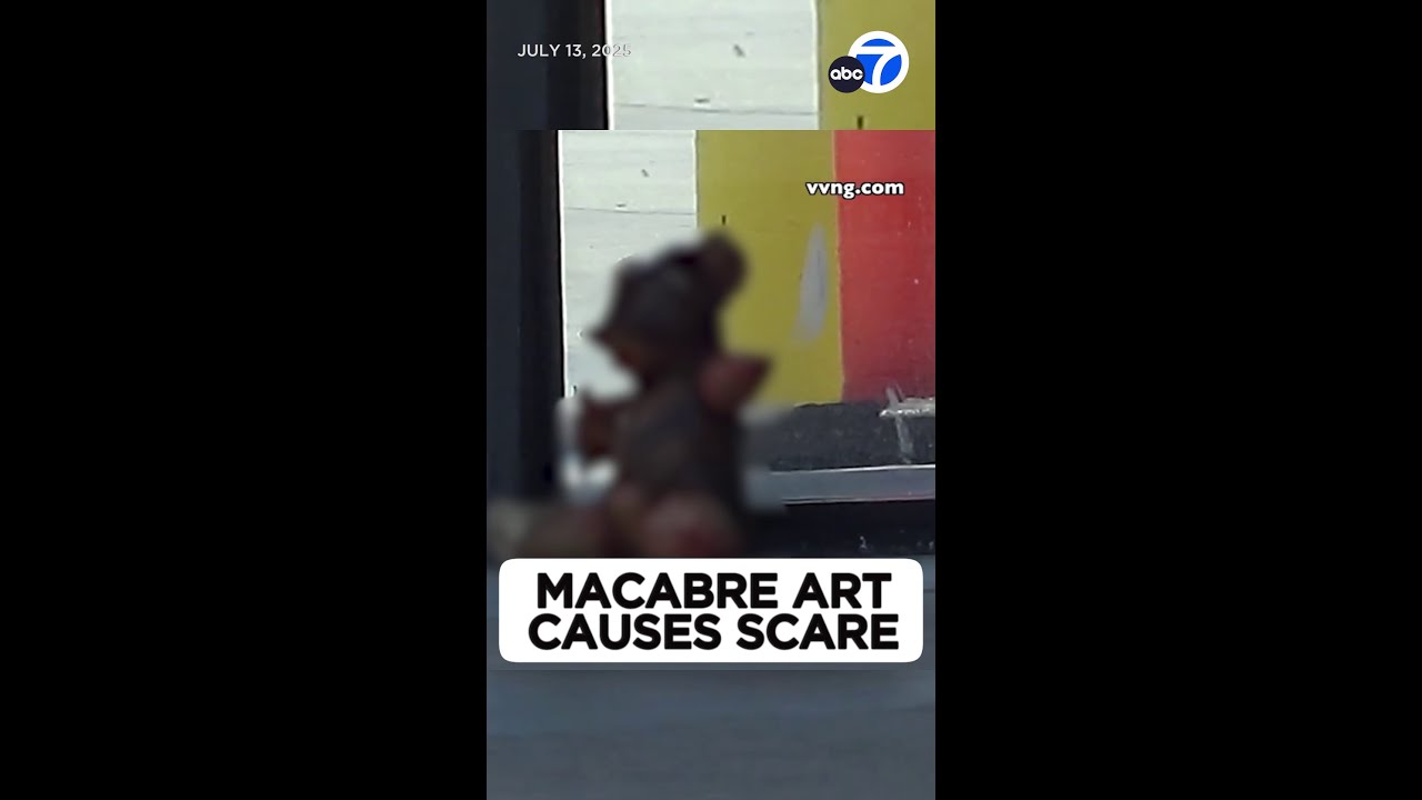 Macabre art! 'Human skin teddy bear' causes scare