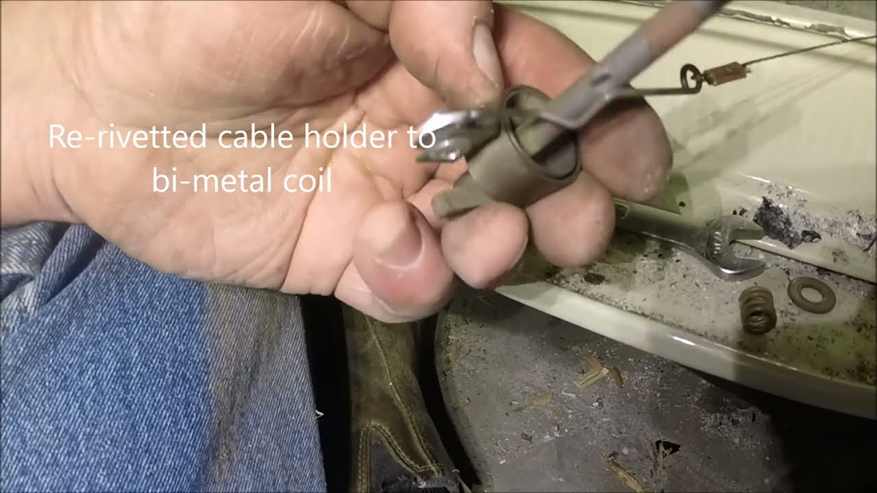 Vermont Castings Encore- Cable Repair, Combustion Air Damper Cable (Air Control Lever/ Handle)