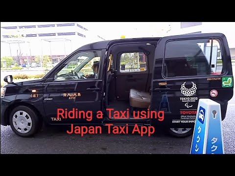 Riding a Taxi in Japan using App