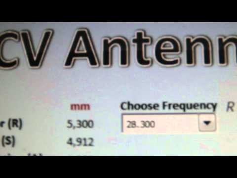 HB9CV Antenna Calculator on Excel Spreadsheet