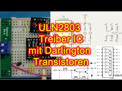 ULN2803 IC – 8 Darlington Treiber in einem IC – für den Arduino zur ...