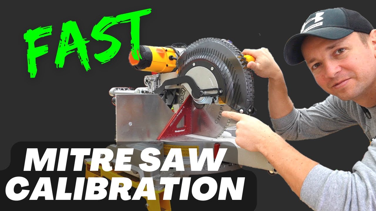 Quickly Calibrate a Brand New Miter Saw - Quick Accuracy Check Tutorial