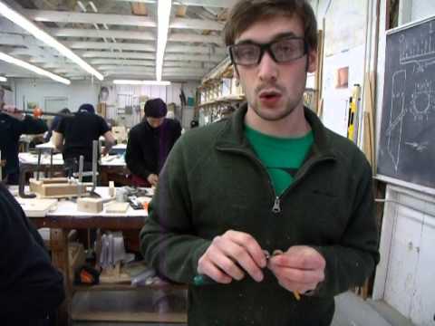 Learning to sharpen a pencil at the Northwest School of Wooden Boatbuilding