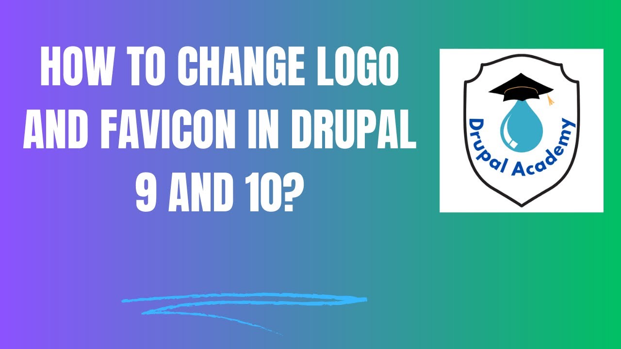 Drupal 10 Tutorial - How to change logo and favicon in Drupal | Drupal 8 | Drupal 9 | Drupal 10