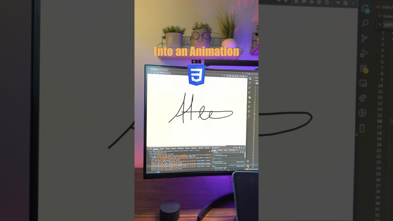 How to Turn Your Signature Into an Animation with CSS! #css #csstricks #csstricks #frontend