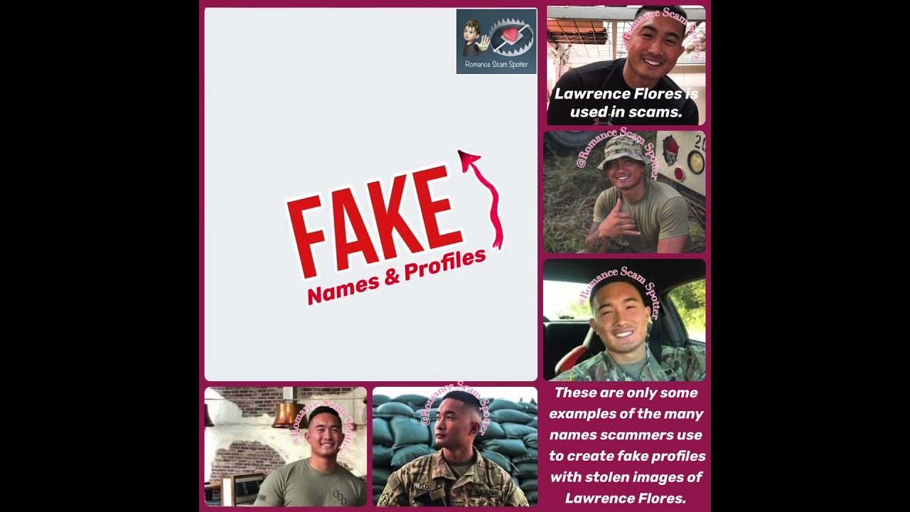 Lawrence Flores images are used in scams.