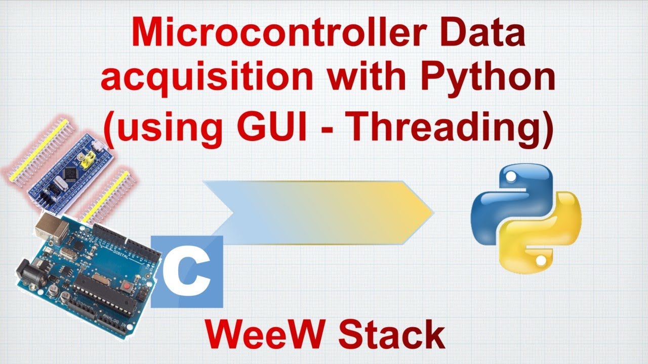002-Python reading Arduino - STM32 Serial data using Graphic User Interface GUI Tkinter & threading
