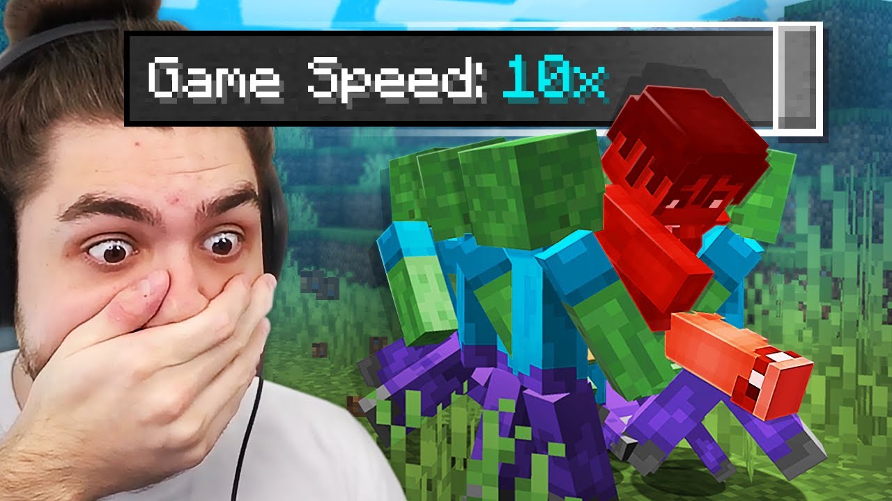 Playing Minecraft On 10x SPEED…