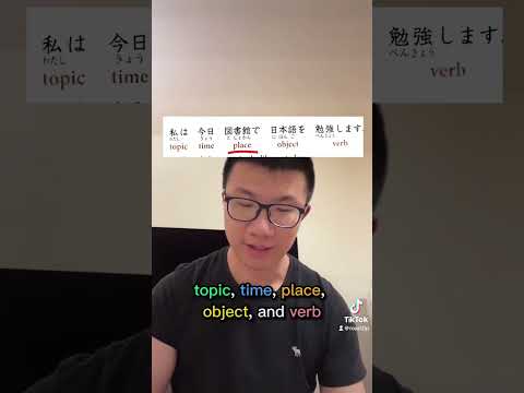 Learn Japanese word order #japan #japanese #learnjapanese #japaneselanguage