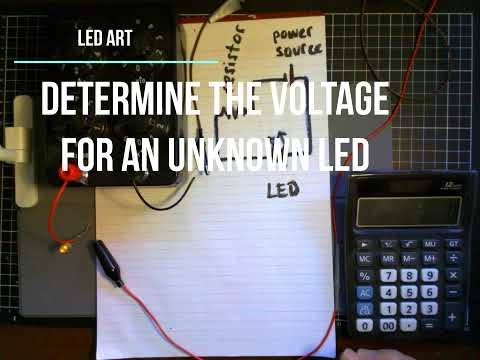 LED Art Determine voltage for unknown LED