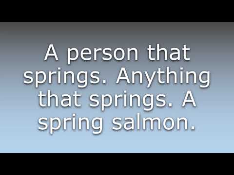 What does Springer mean?