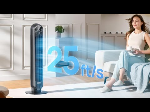 Review: Dreo Tower Fan | 25ft/s Velocity, 28dB Quiet Cooling, 90° Oscillation & 8H Timer